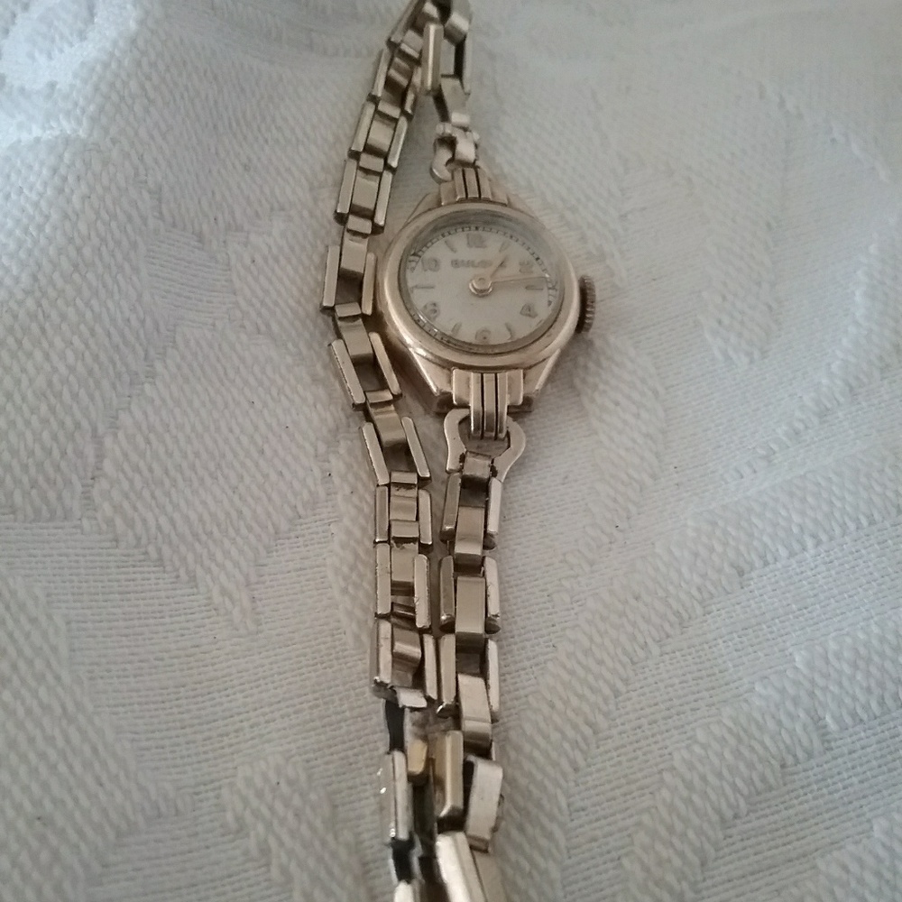 Watch By Bulova 10k Rolled Gold Plate - Gem